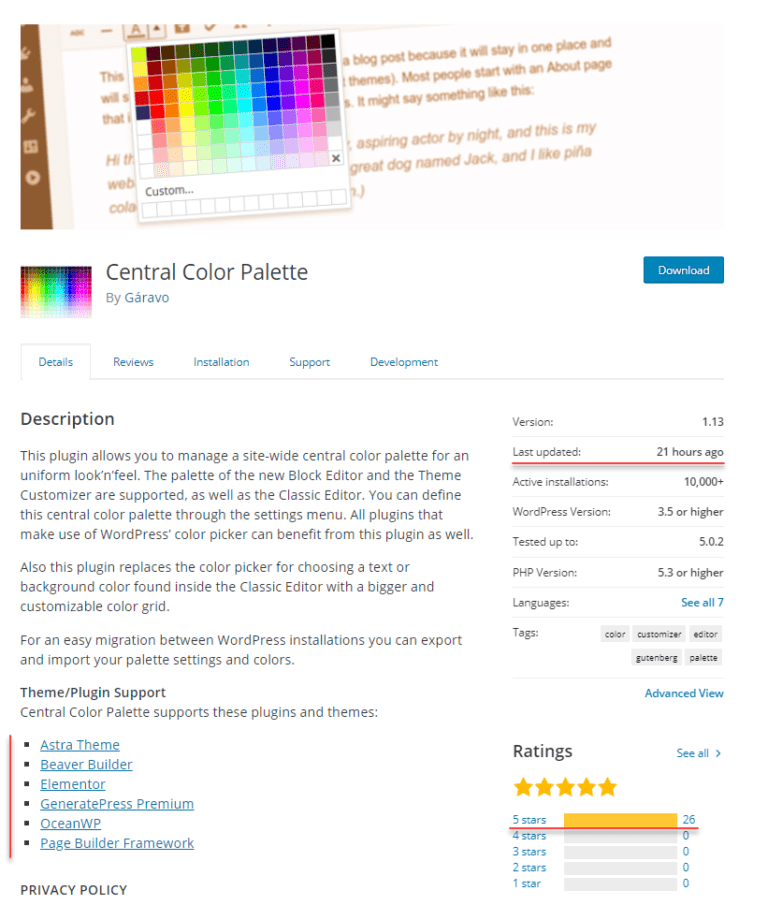 Managing Brand Colors - Central Color Palette Plugin - WebTNG
