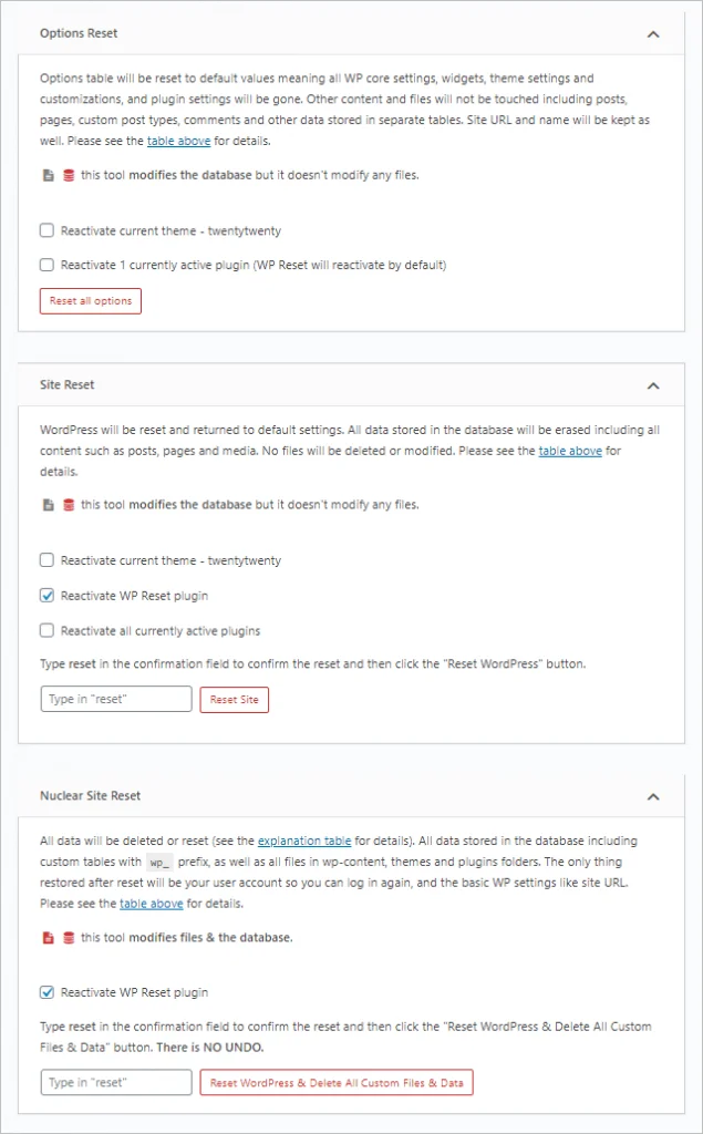 WP Reset Pro - A Power Tool for Site Builders - WebTNG