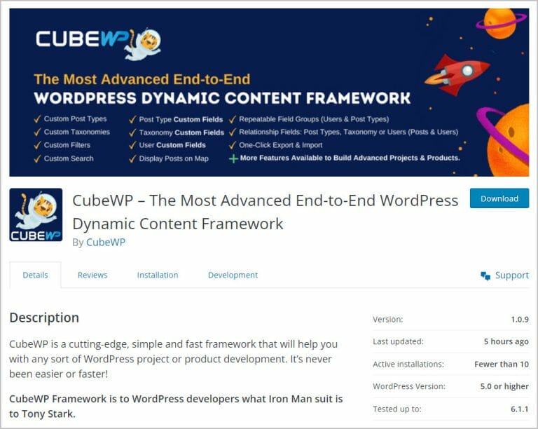 First Look at the CubeWP Framework - WebTNG