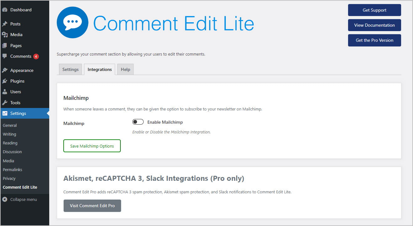 Enhance WordPress Comments With Comment Edit Lite - WebTNG