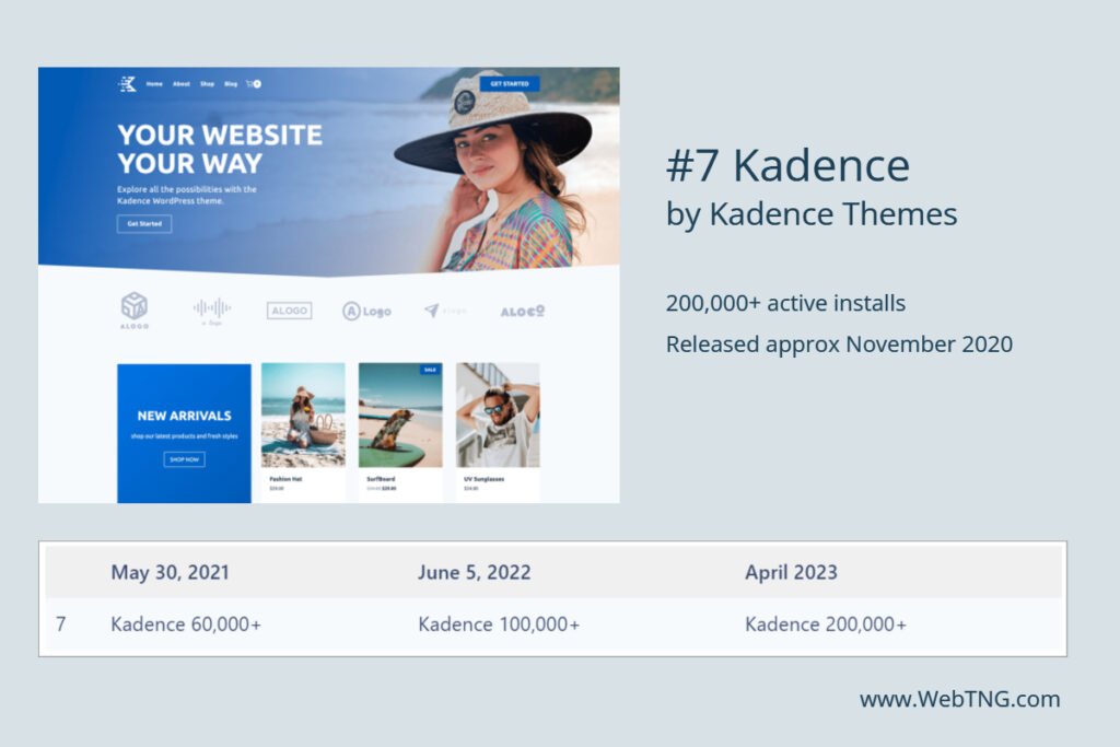 Top Ten Free WordPress Themes 2023 - WebTNG