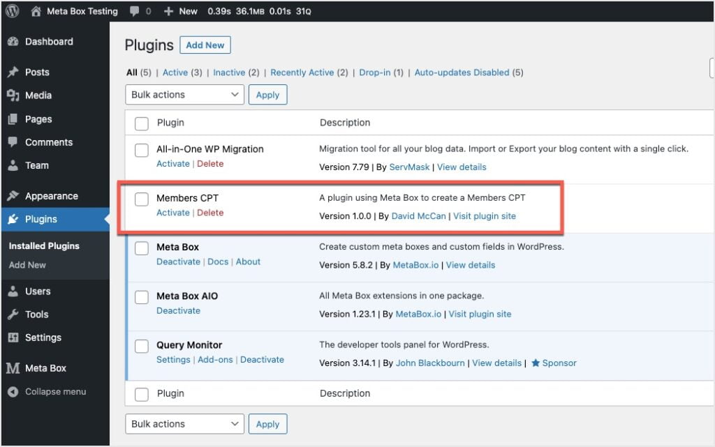 Meta Box: Creating a Custom Post Type Plugin - WebTNG