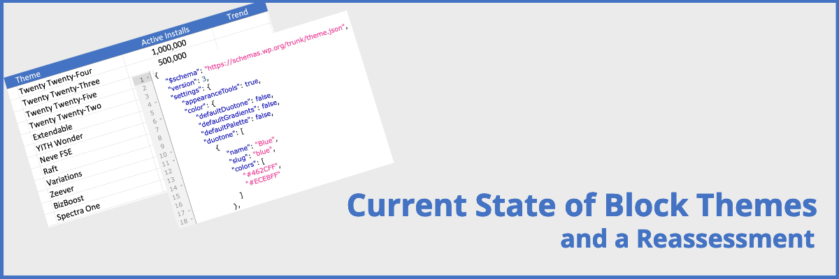 The Current State of Block Themes and a Reassessment - WebTNG