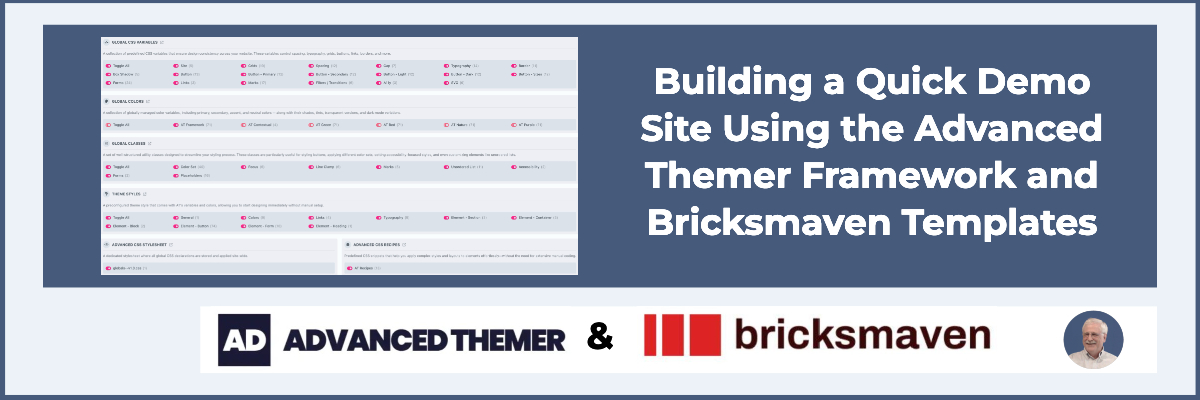 Using the Advanced Themer Framework and Bricksmaven Templates - WebTNG